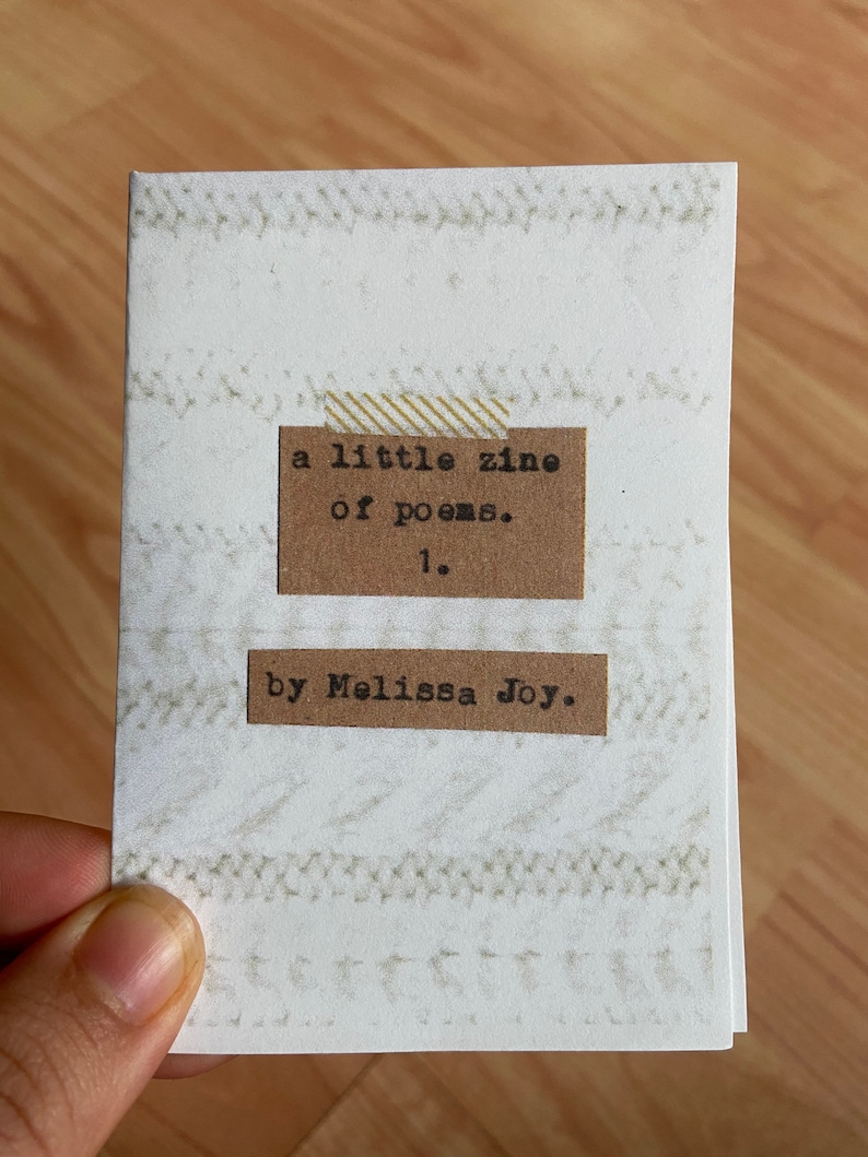 A Collection of THREE Mini ZINES of Poetry. zine 1 2 & 3 - Etsy