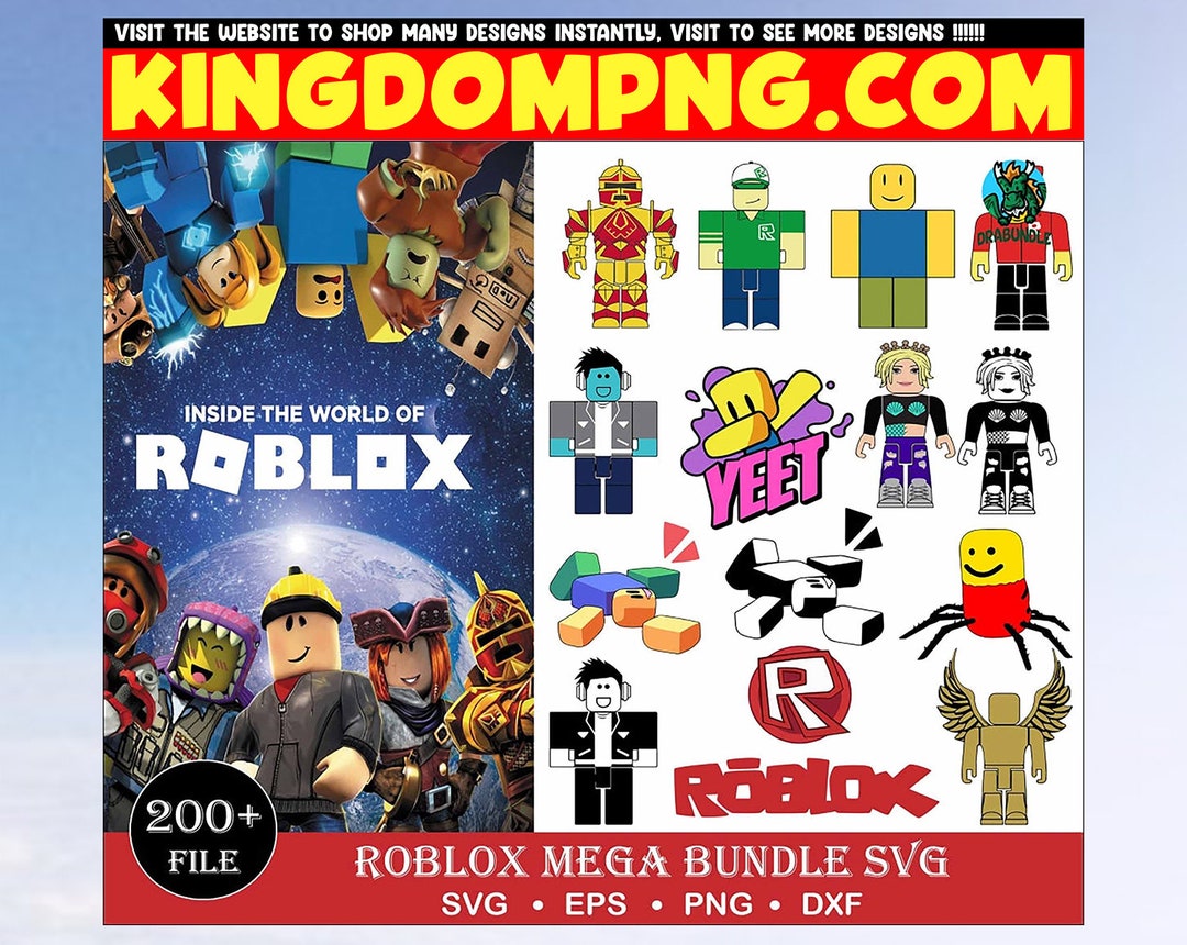 200 Roblox SVG Bundle, Roblox Font, Gaming Svg Files for Cricut, Roblox ...
