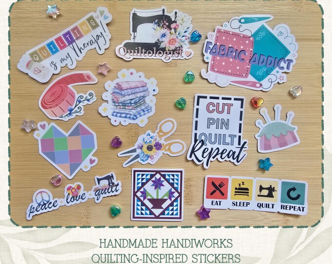 MINI Salty Quilter Butter Waterproof Vinyl Sticker - Sewing, Quilting ...