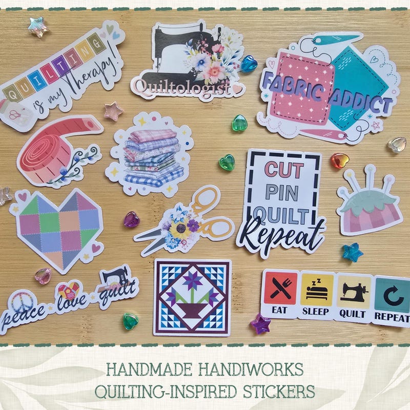 Quilt Stickers - Etsy