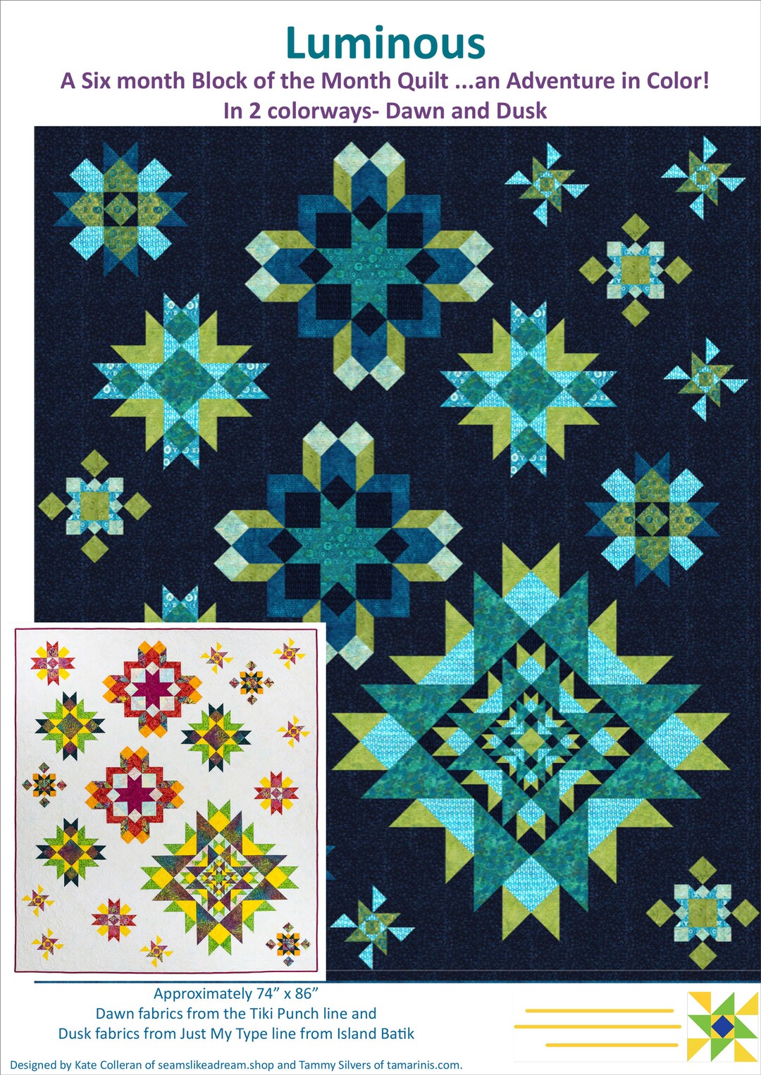Luminous Block of the Month PDF Quilt Pattern - Etsy