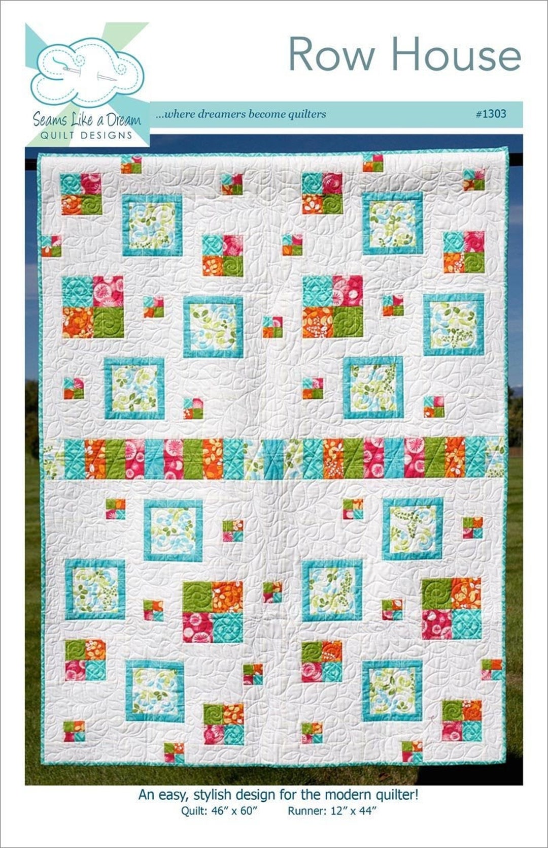 Row House - Modern PDF Quilt Pattern - Etsy