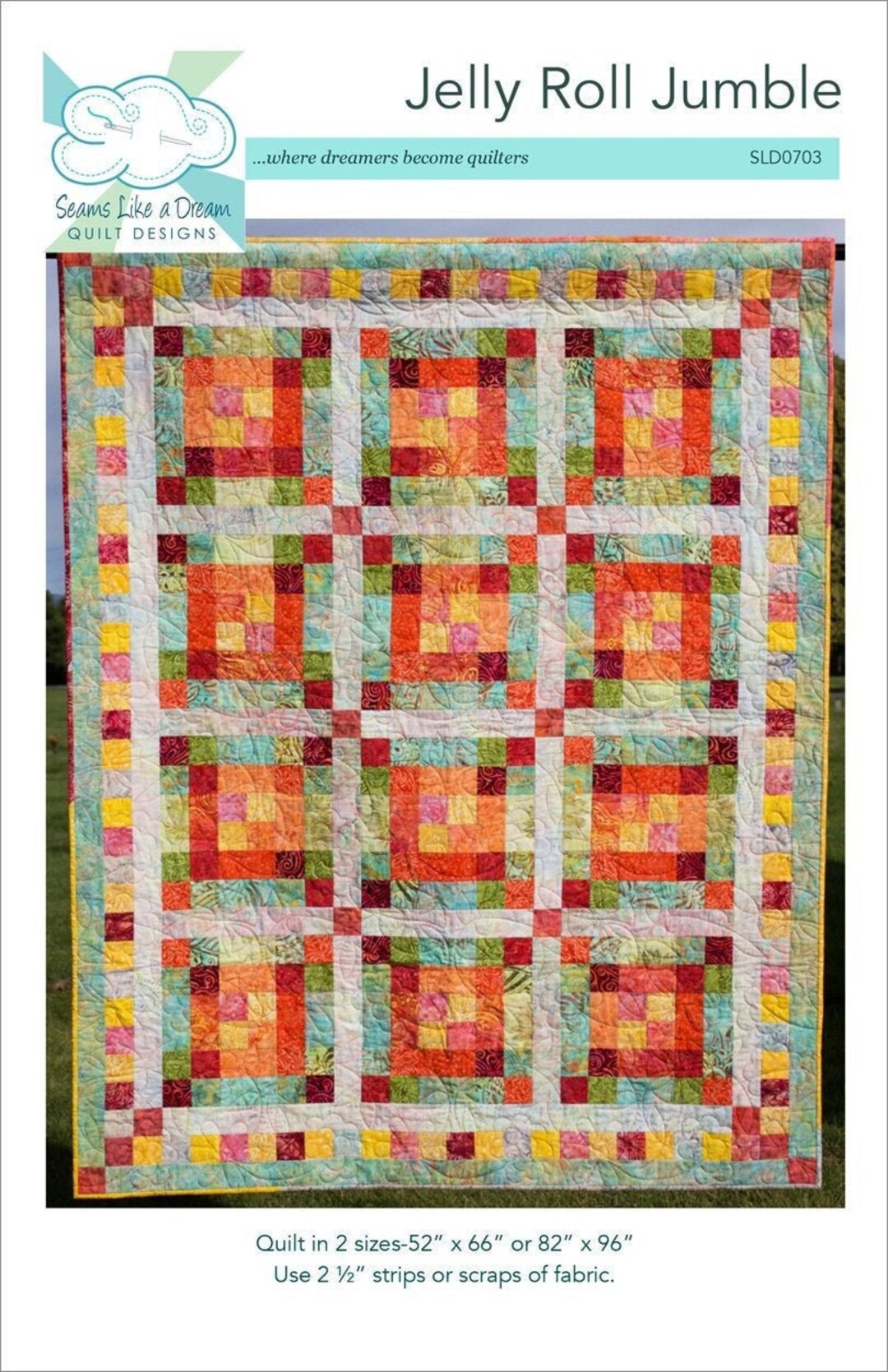 Jelly Roll Jumble - PDF Quilt Pattern - Etsy