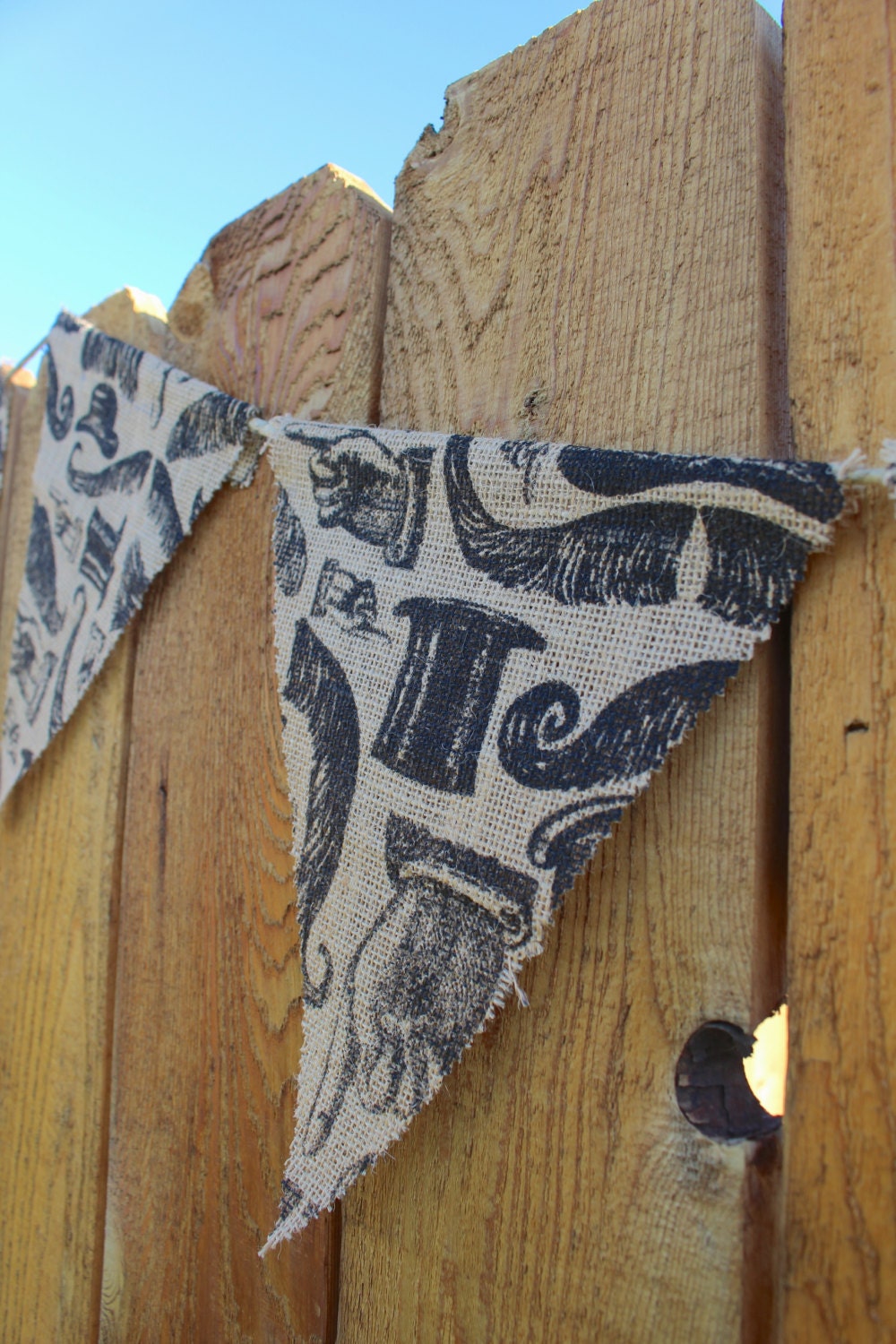 Burlap Mustache Banner, Extra Long - Etsy