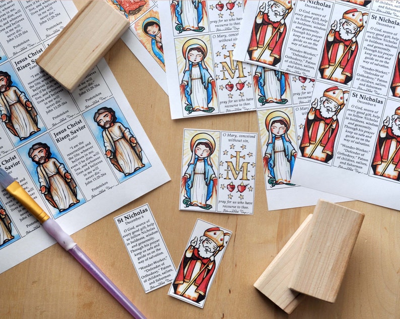 Joyful Mysteries Rosary Paper Craft Sheet // Catholic DIY by Almondrod ...