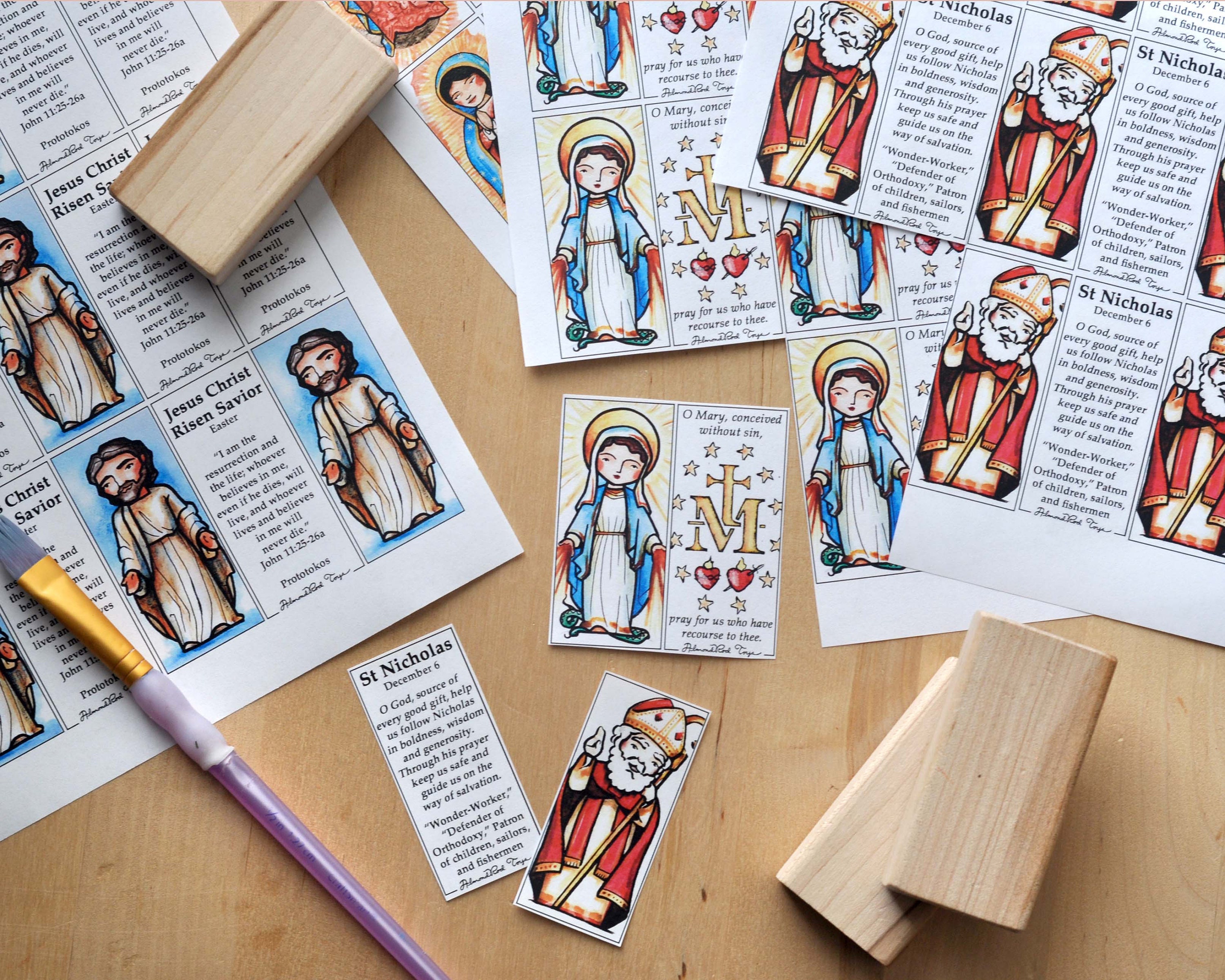 Joyful Mysteries Rosary Paper Craft Sheet // Catholic DIY by Almondrod ...