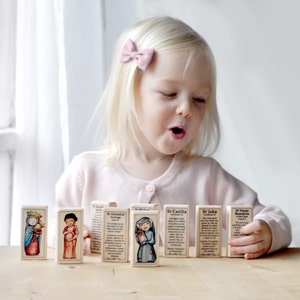 3 Patron Saint Blocks of Your Choice With Gift Bag // 300+ Saints to ...