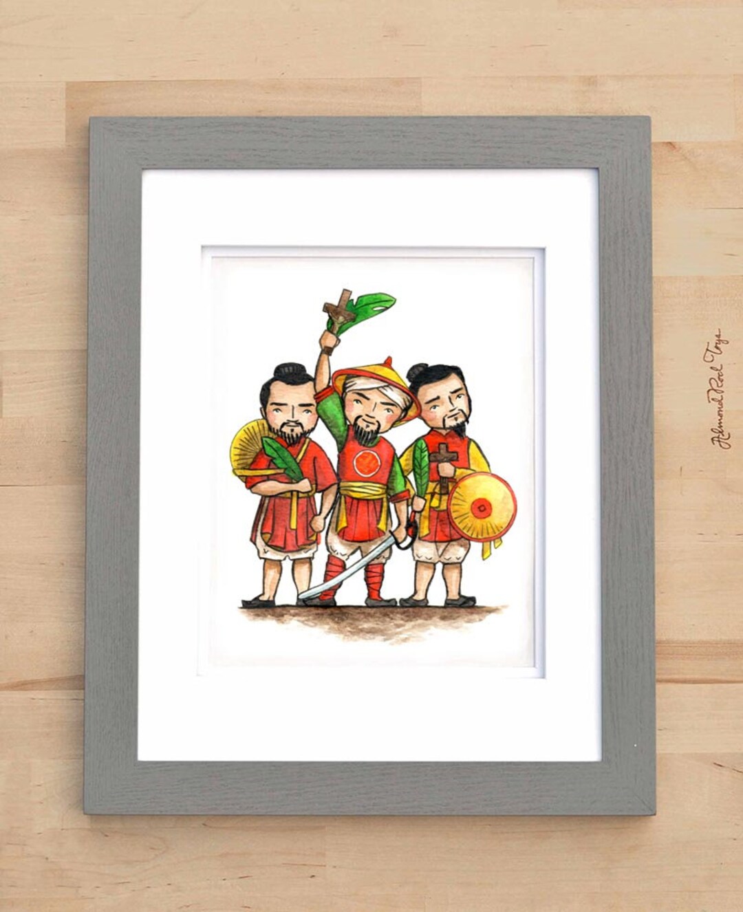 8x10 St. Augustine Phan Viet, Dominic Dinh, and Nicholas Bui Duc Print ...