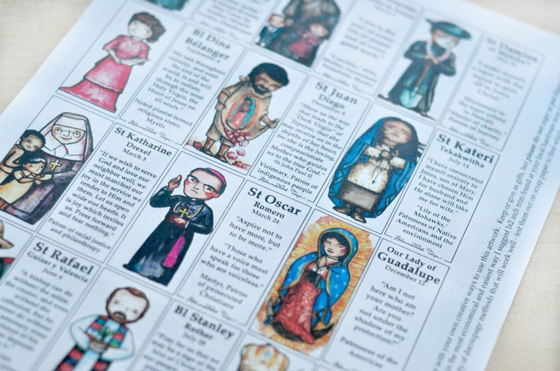 Complete Saint Collection Craft Sheets // 24 Pages - 12 Different ...