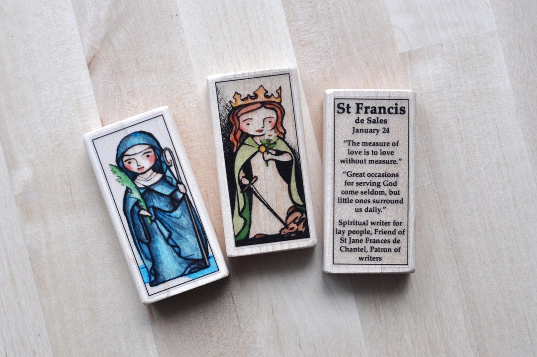 3 Patron Saint Blocks of Your Choice With Gift Bag // 300+ Saints to ...