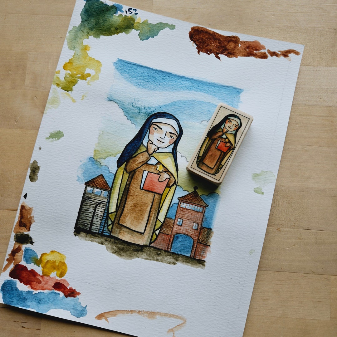 St Teresa Benedicta of the Cross Patron Saint Block With Gift Bag ...