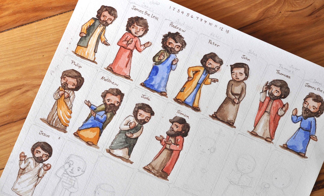 Last Supper Craft Sheet // Catholic DIY Craft Sheet by Almondrod Toys ...