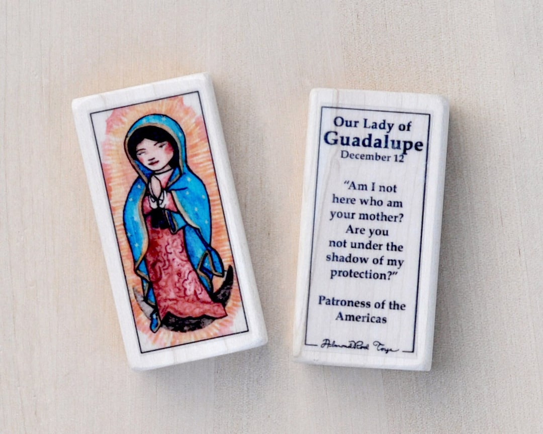 Our Lady of Guadalupe Block With Gift Bag // St Mary Marian Apparition ...