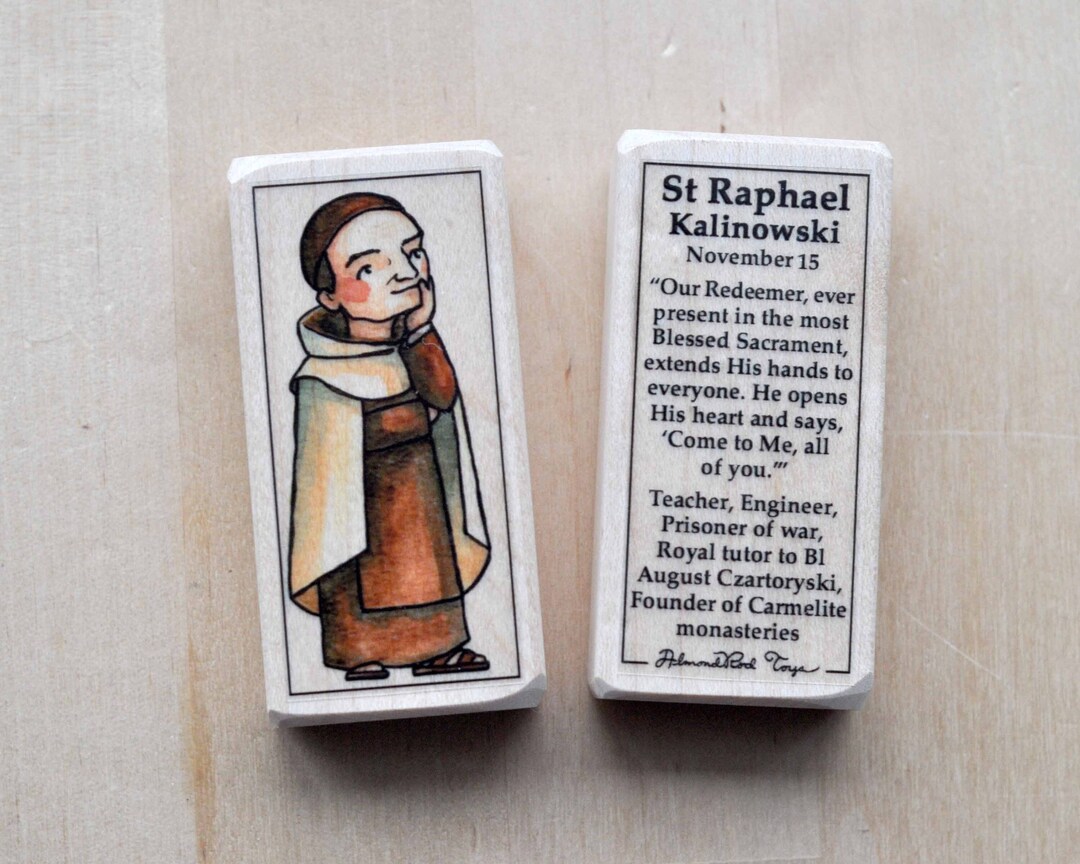 St Raphael Kalinowski Patron Saint Block With Gift Bag // Founder of ...