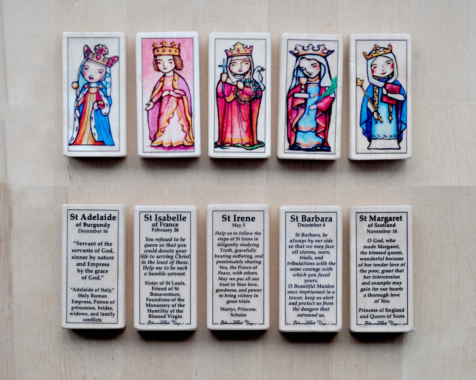 Princess Saints 5 Block Set Saints Isabelle Margaret of - Etsy