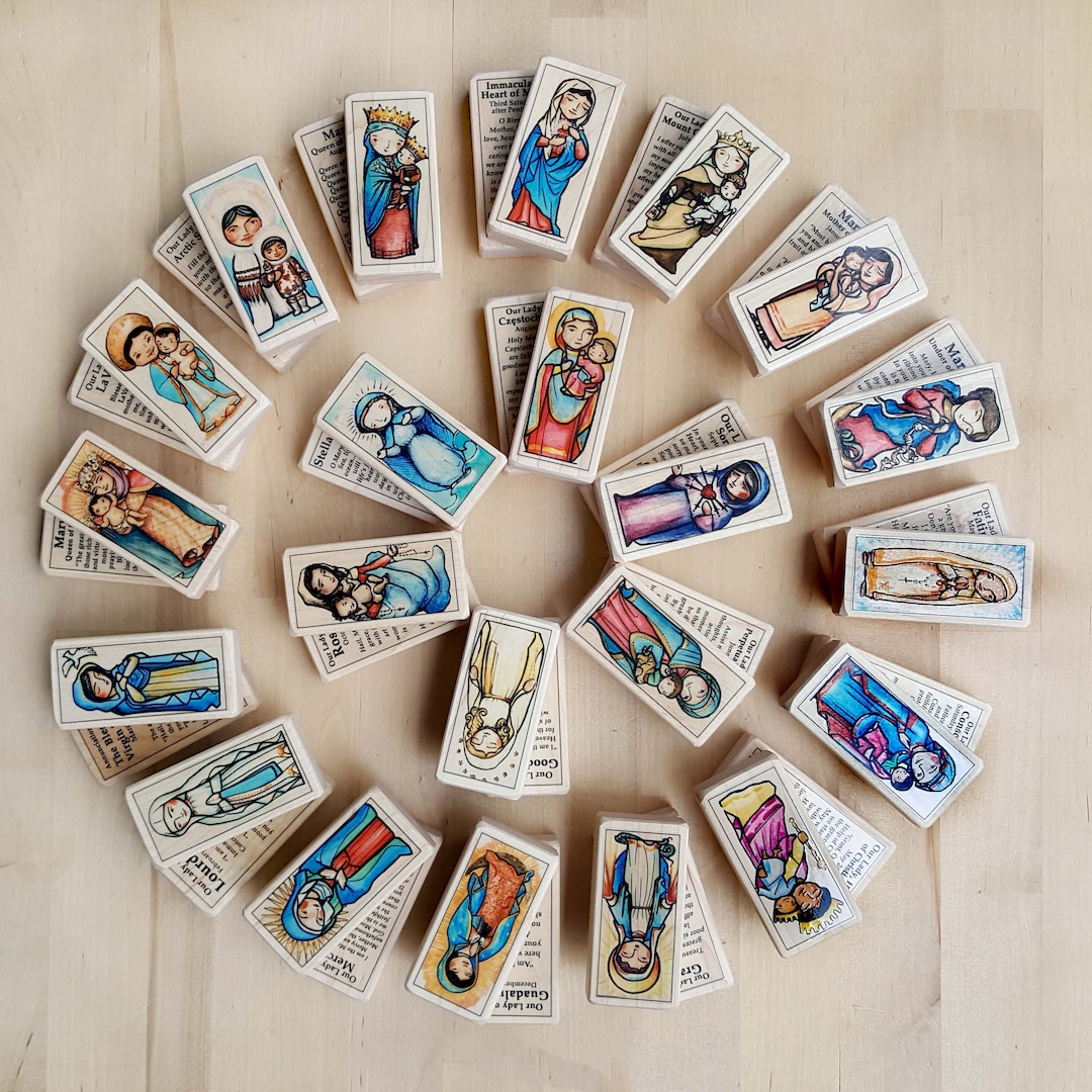 Marian Apparitions and Titles Collection // Mary Block Set // Catholic ...