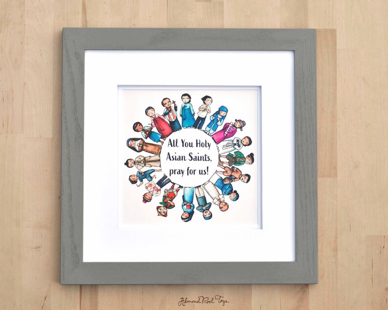Holy Asian Saints Art Print // Korean Vietnamese Thai | Etsy