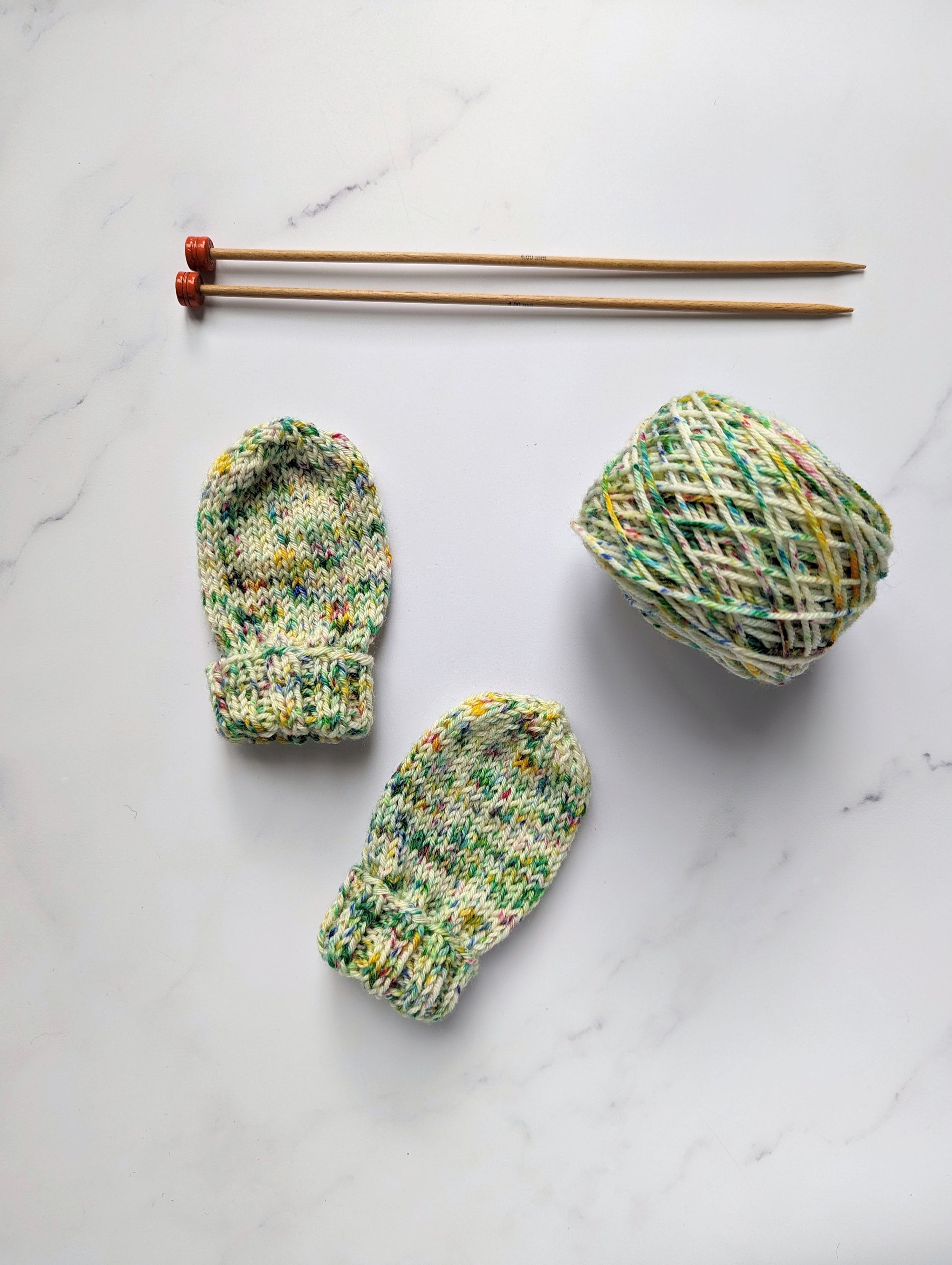 Easy Baby Mittens Knitting Pattern Beginners Knitting Pattern Learn to ...