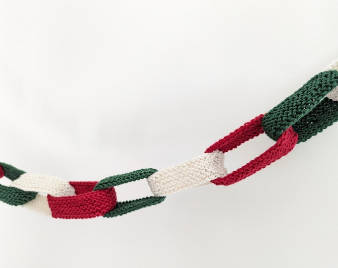 Scandi Fabric 'paper' Chains Christmas Decoration for Kids Set of 16 or ...