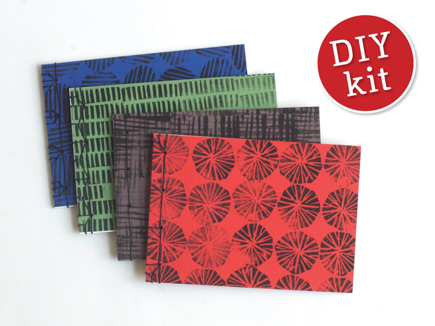 DIY Bookbinding Kit Four Japanese Style Booklets. Craft Kit | Etsy