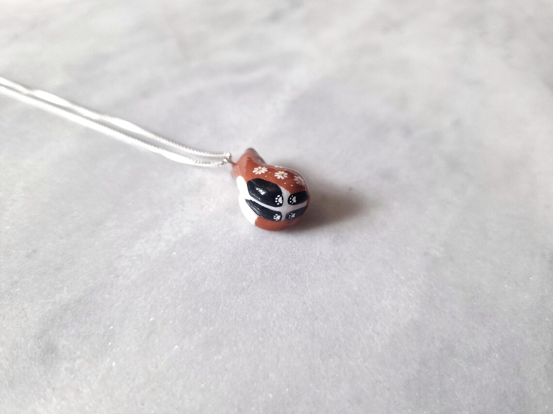 Red Fox Necklace Fox Pendant - Etsy