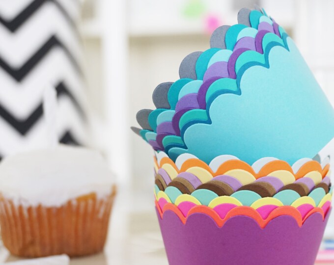 CUSTOM Cupcake Wrappers Set of 24 - Etsy
