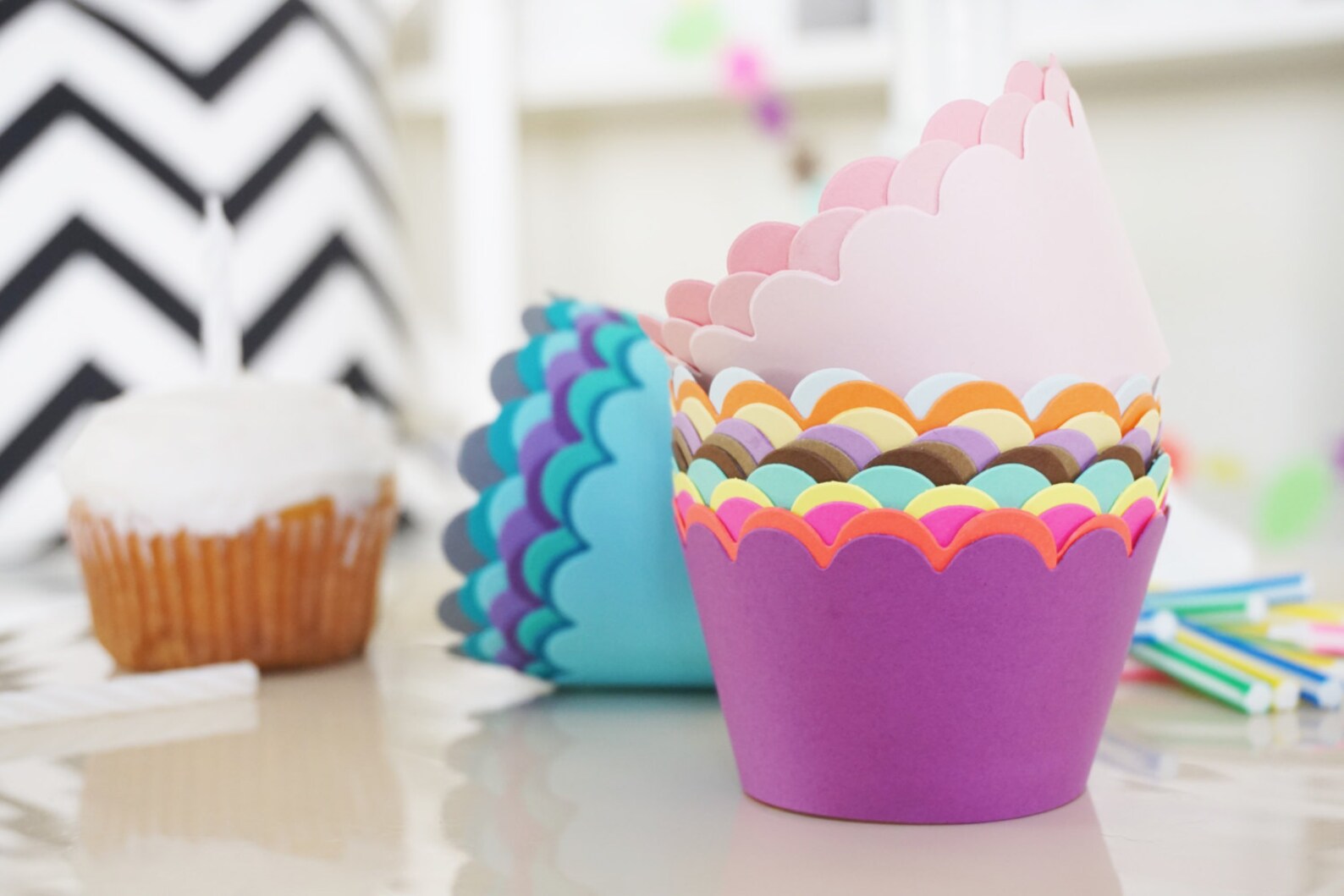 CUSTOM Cupcake Wrappers Set of 24 | Etsy