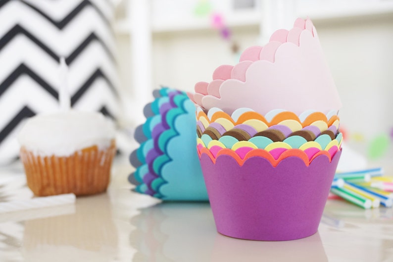 CUSTOM Cupcake Wrappers Set of 24 | Etsy