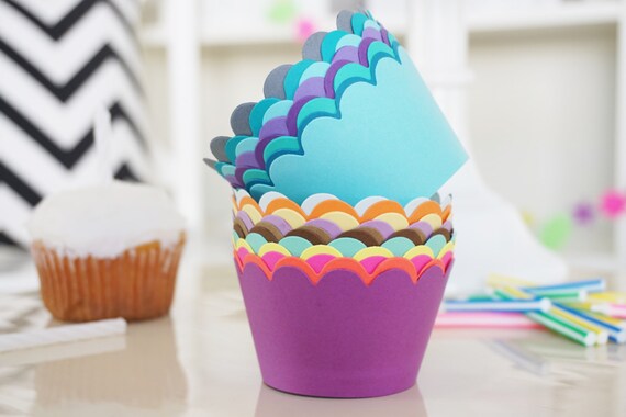 CUSTOM Cupcake Wrappers Set of 24 | Etsy