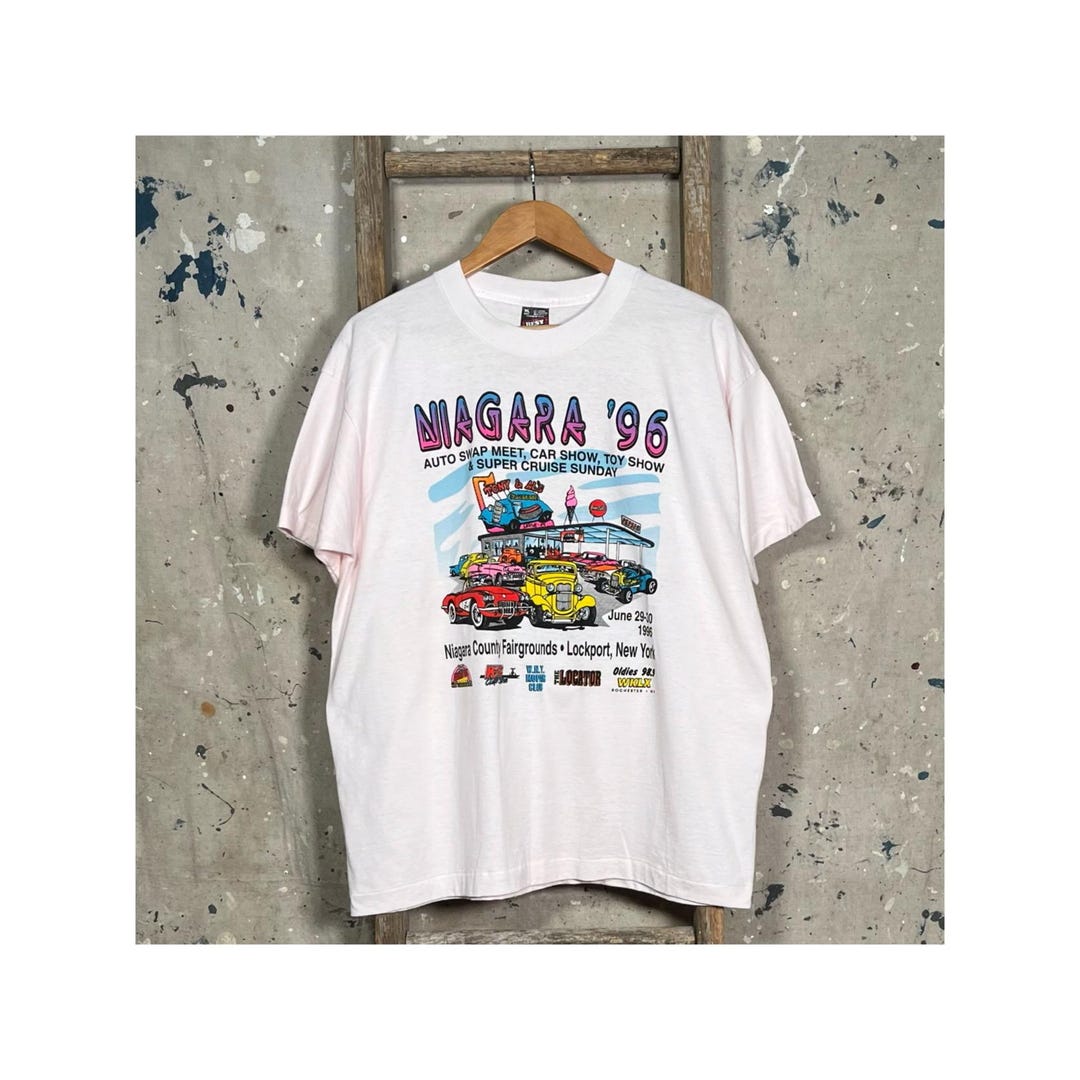 Niagara Swap Meet 1996 NY Hot Rod T-shirt Double Sided - Etsy