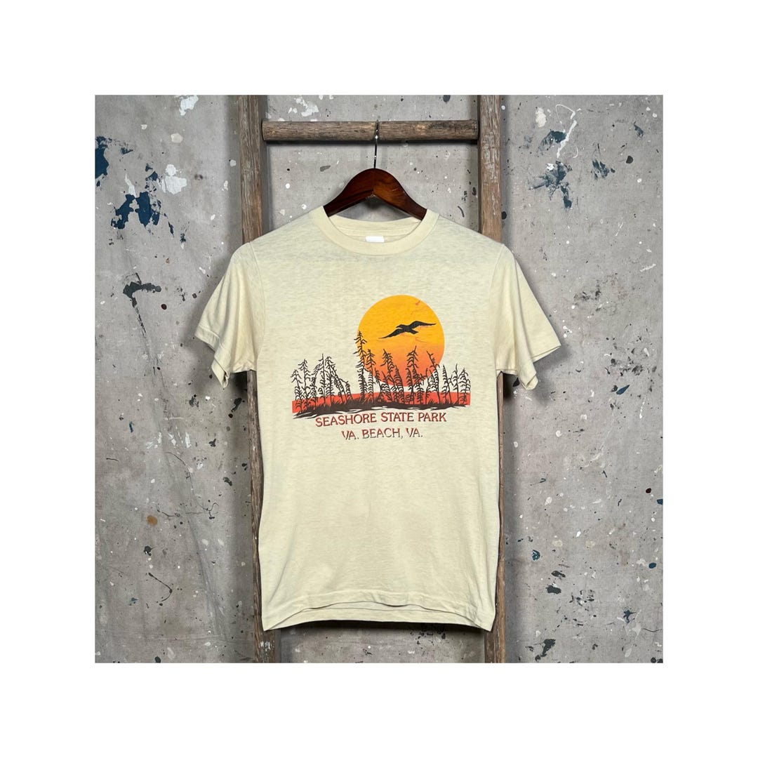 Seashore State Park '80s Virginia Beach Souvenir T-shirt - Etsy