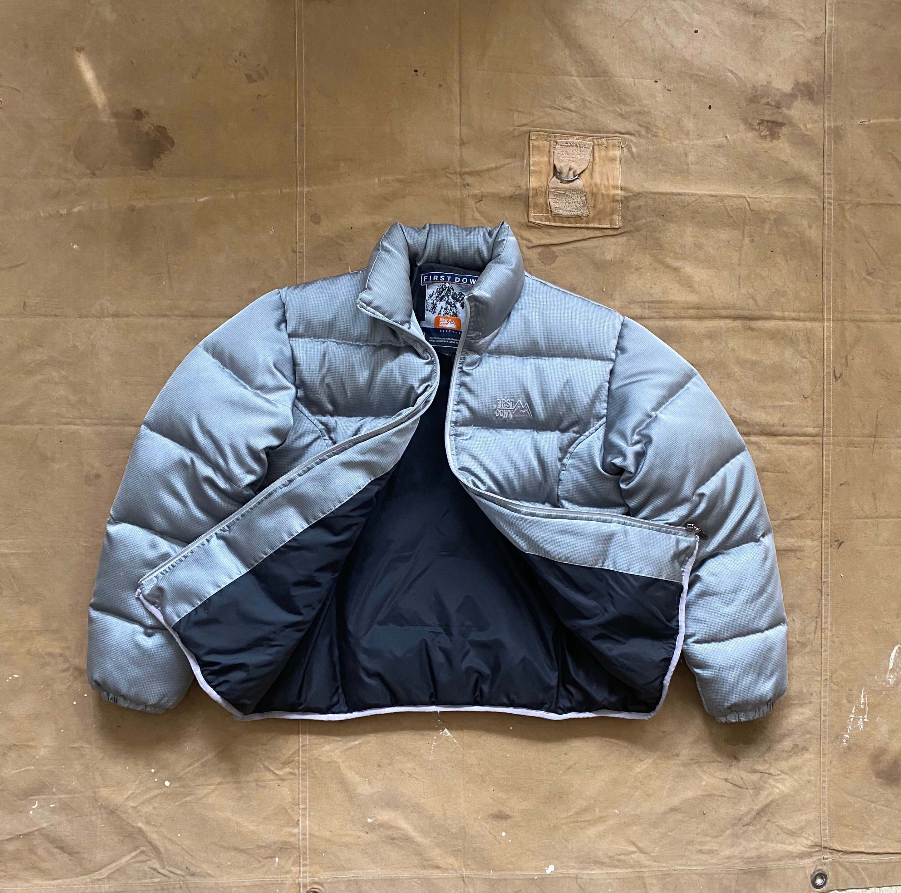 First Down Puffer Jacket Down Feather Metallic