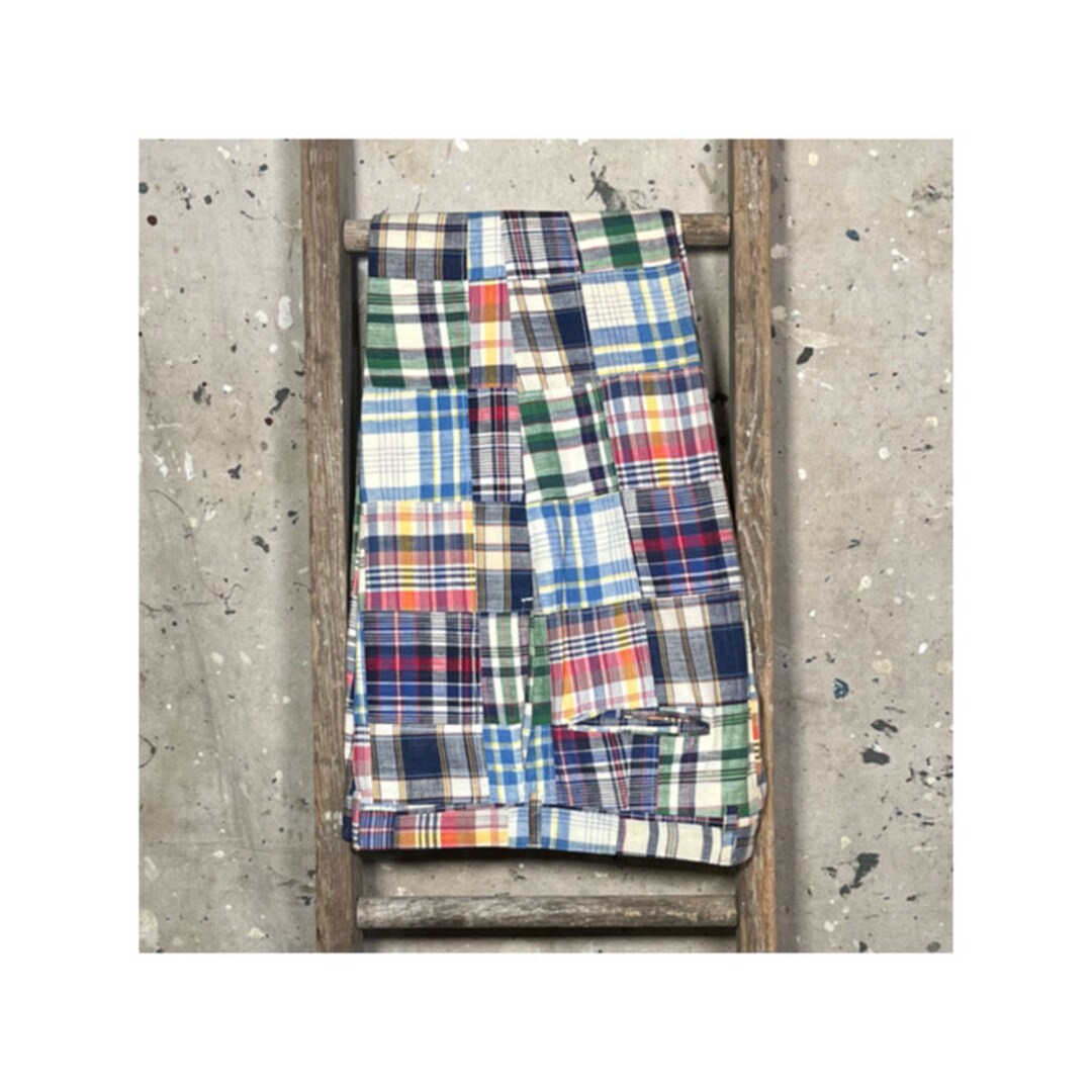 Hand Woven Madras 1960s Patchwork Trousers 34w - Etsy