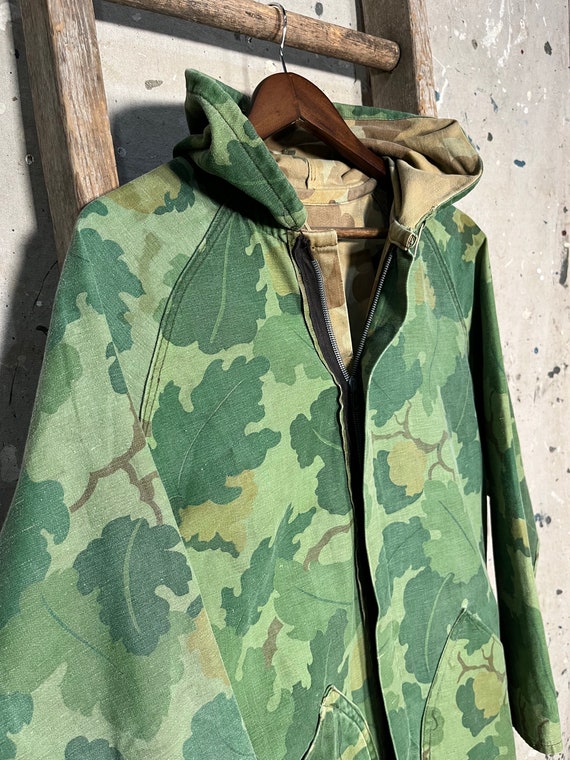 1960s Kamo Leaf Camouflage Jacket Reversible - Gem