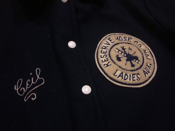 1940s Firefighter Jacket Ladies Reserve Hose Company … - Gem