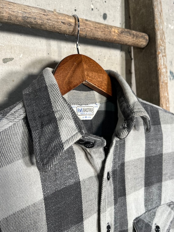 1970s 5 brother Heavy Knit Flannel - Gem