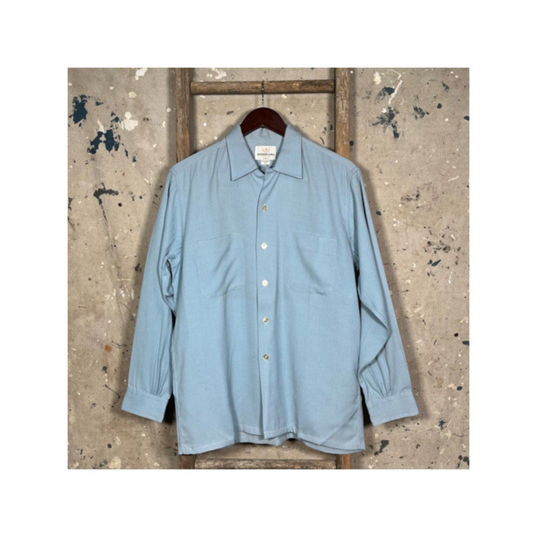 Needle Cord 1950s Loop Collar Shirt Donegal - Etsy