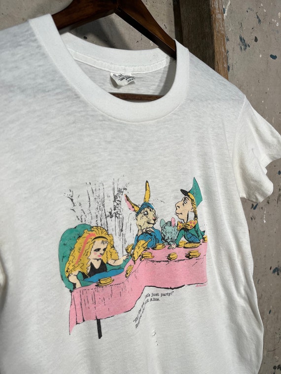 Punk Alice 1980s Stanley Desantis T-Shirt - Gem