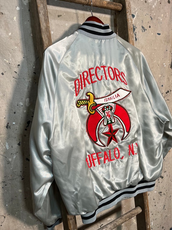 Buffalo NY 1990s Shriners Satin Jacket Embroidered - Gem