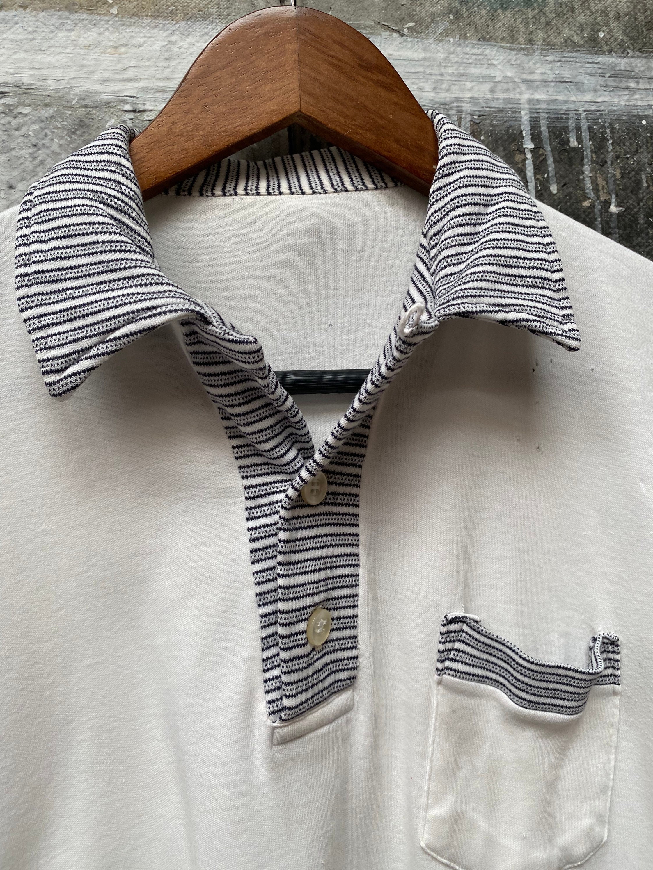Loop Collar 1940s Polo Shirt