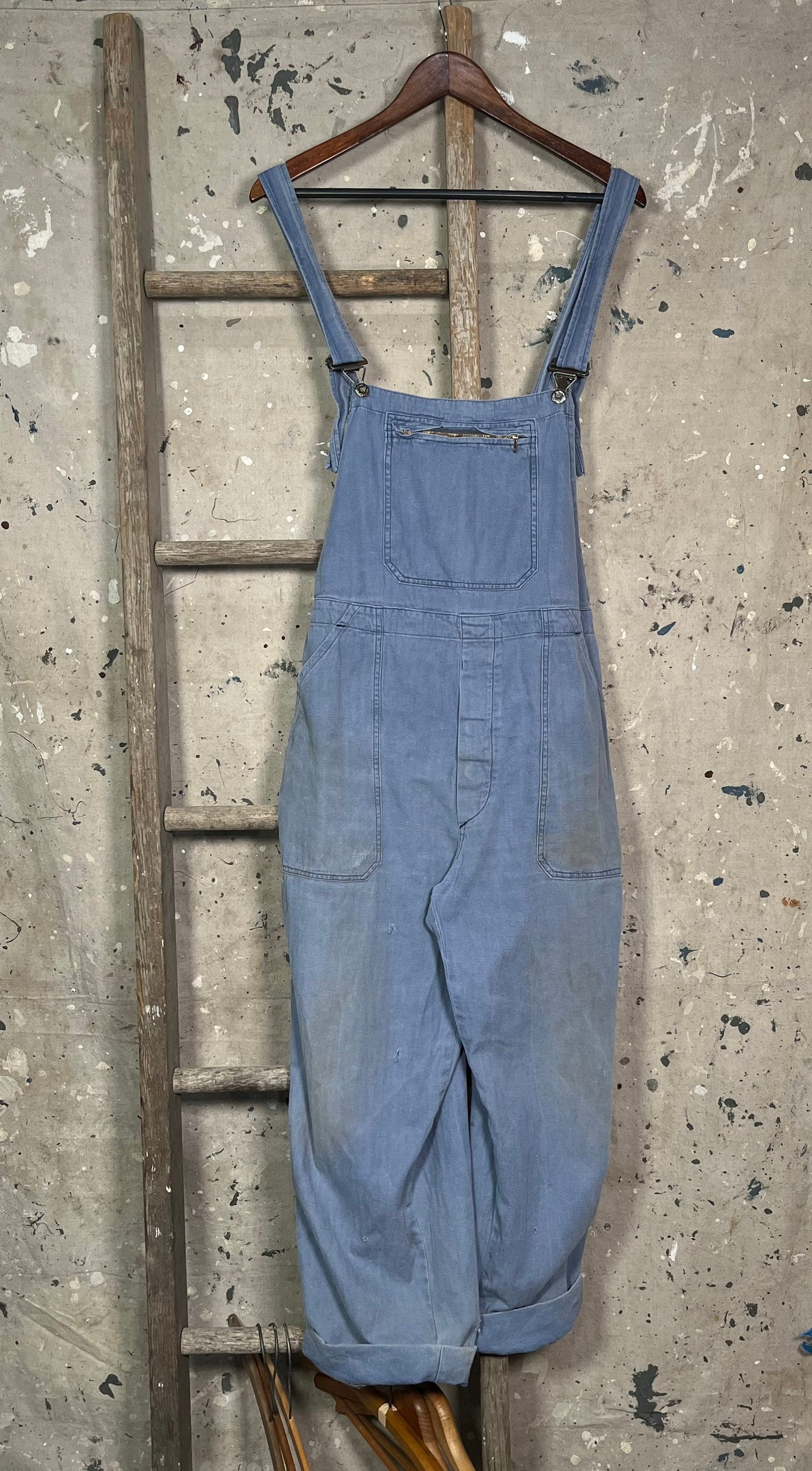 Low Back French Workwear Overalls