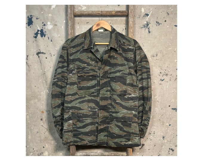 Tiger Stripe Camo Combat Jacket - Etsy