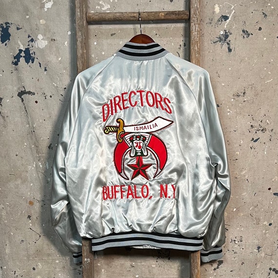 Buffalo NY 1990s Shriners Satin Jacket Embroidered - Gem