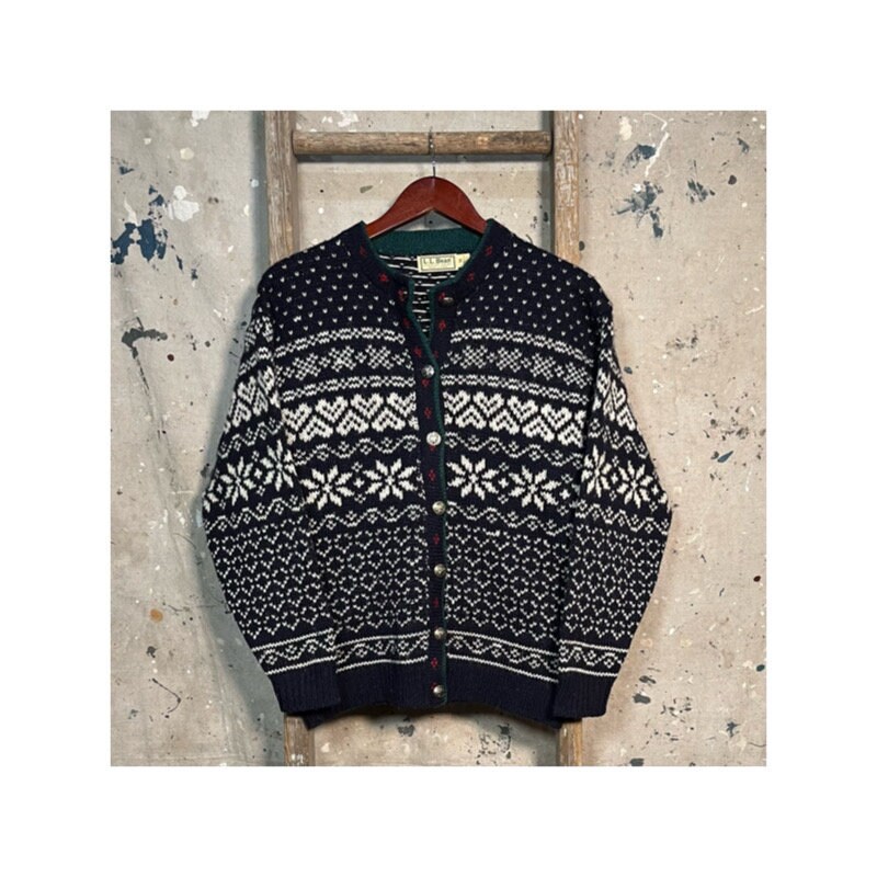 Ll Bean Christmas Mens Sweater - Etsy