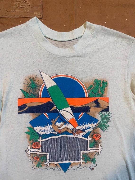 Virginia Beach '80s Surf T-shirt - Gem