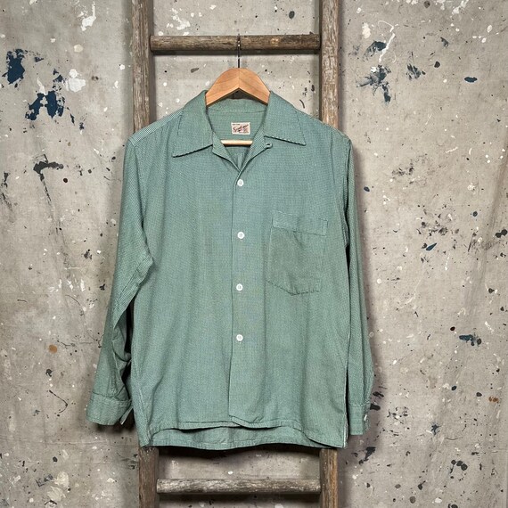 Town and Country 1940s Loop Collar Shirt - Gem