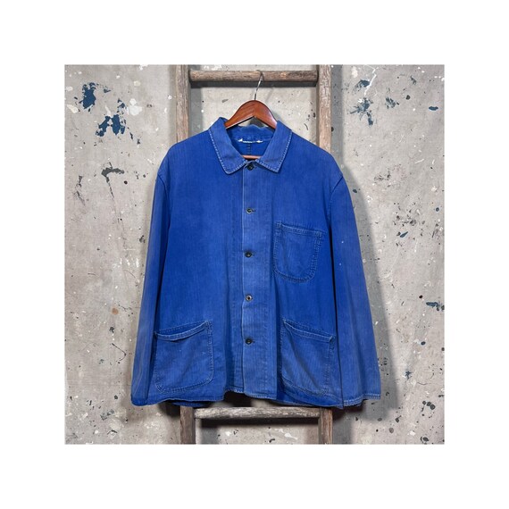 1960s Euro Blue Chore Coat - Gem