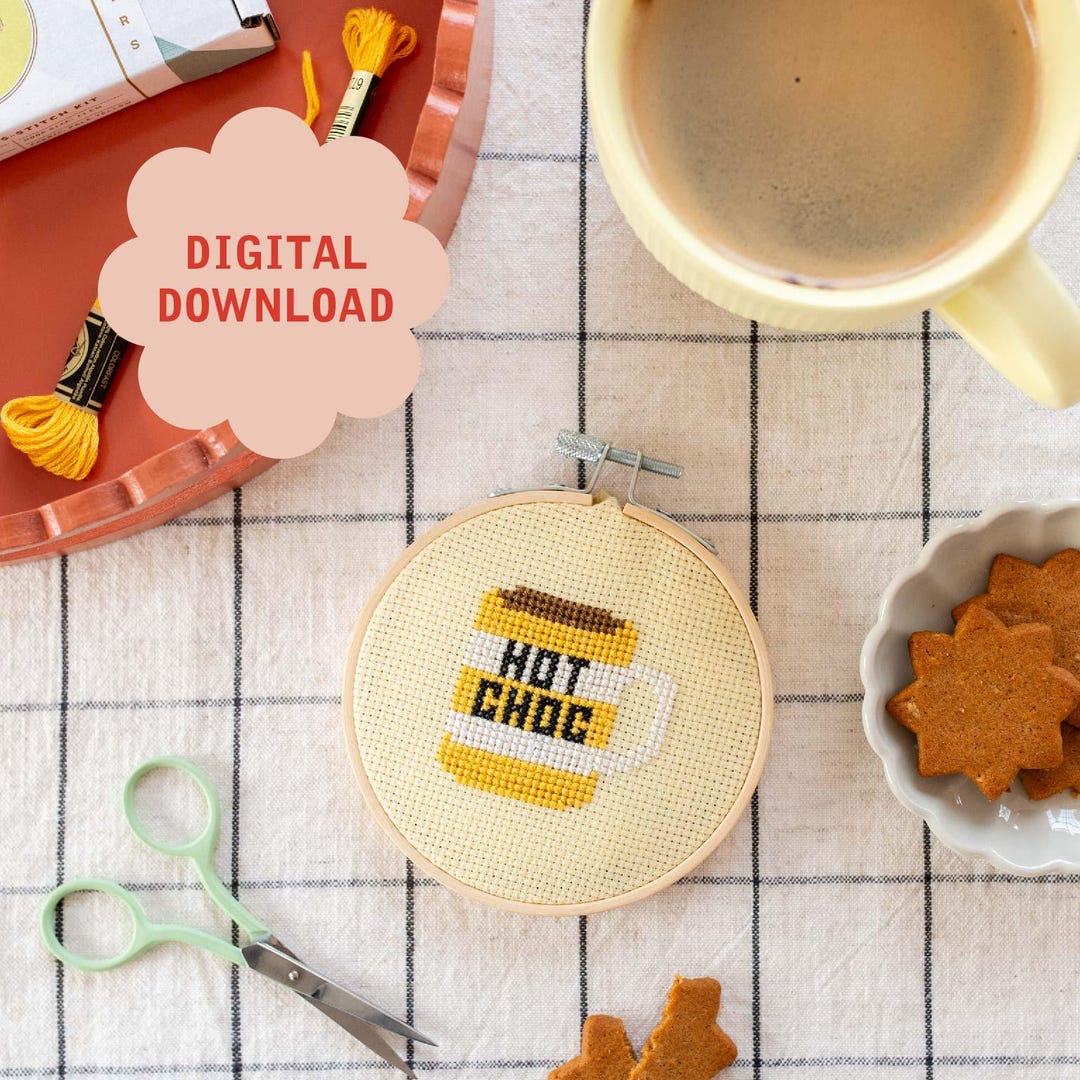 Hot Choc PDF Cross Stitch Pattern - Etsy