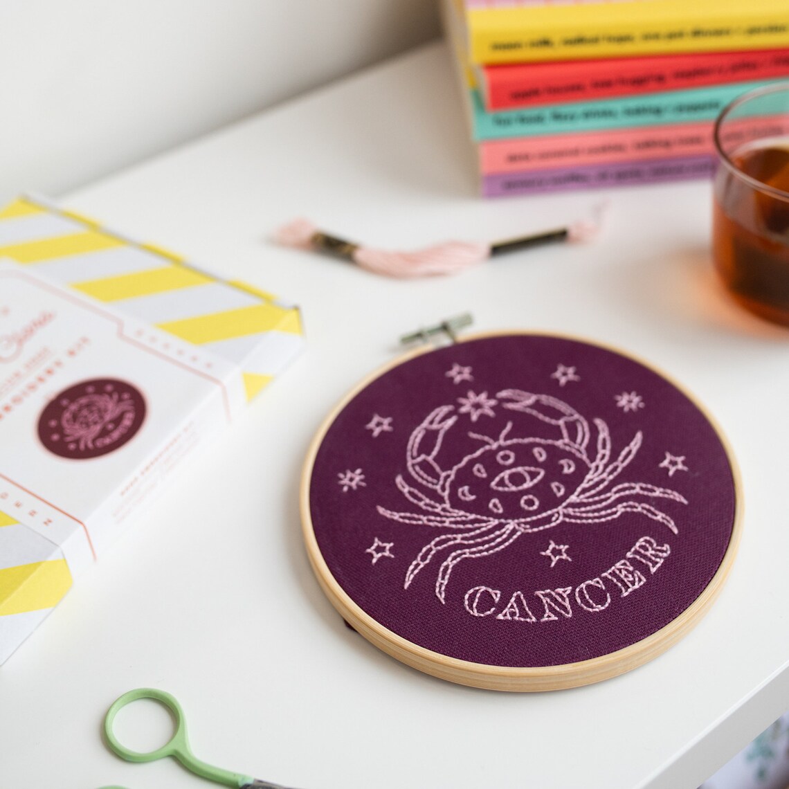Cancer Embroidery Hoop Kit - Etsy