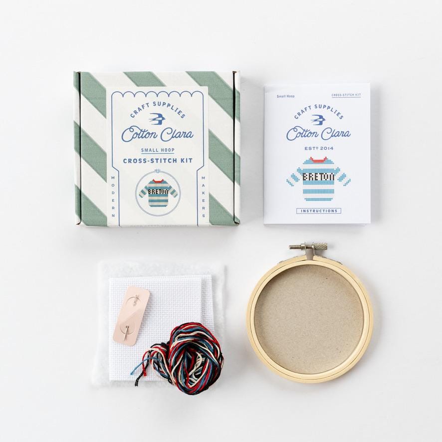 Breton Cross Stitch Kit - Etsy
